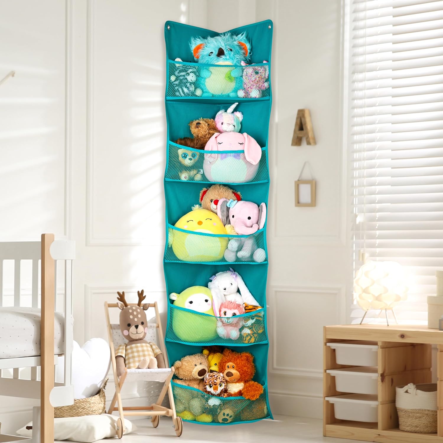 23 Genius Stuffed Animal Storage Ideas for Small Spaces - Addicted To ...