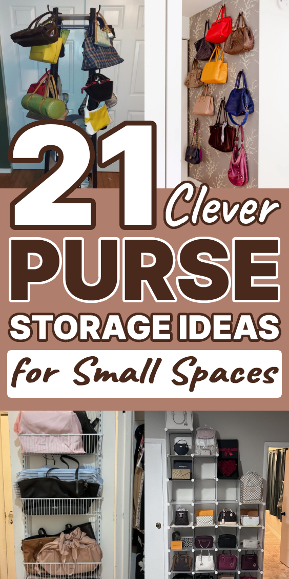 21 Clever Purse Storage Ideas for Small Spaces - Addicted To Organization