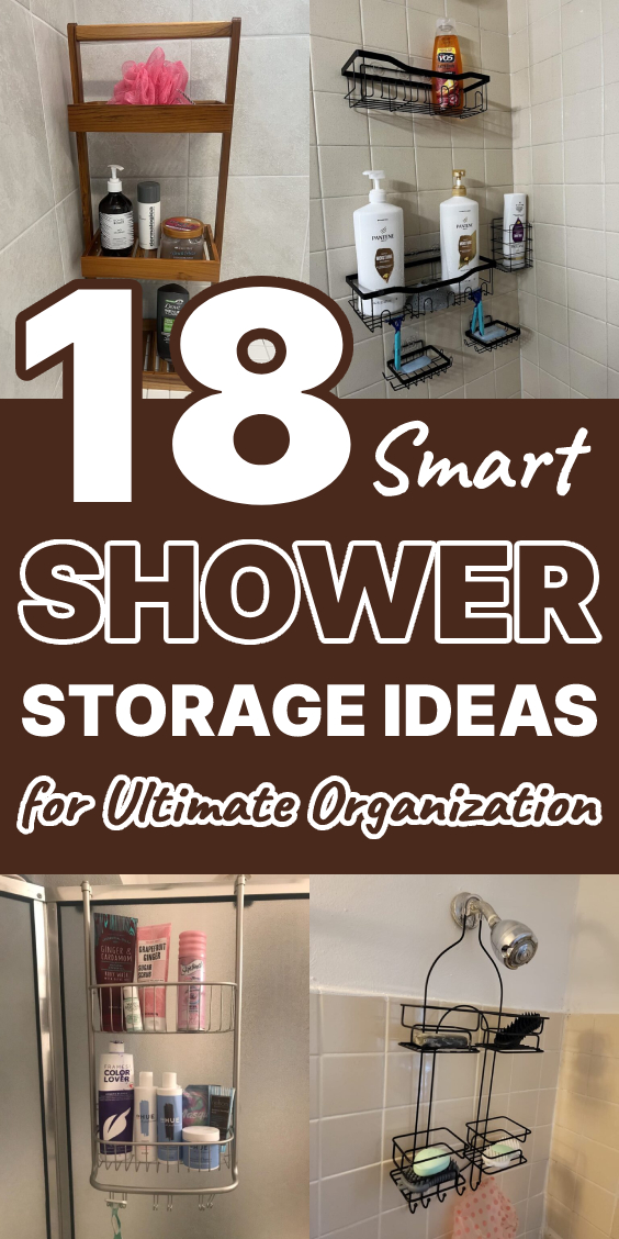18 Smart Shower Storage Ideas to Keep Your Bathroom Organized ...