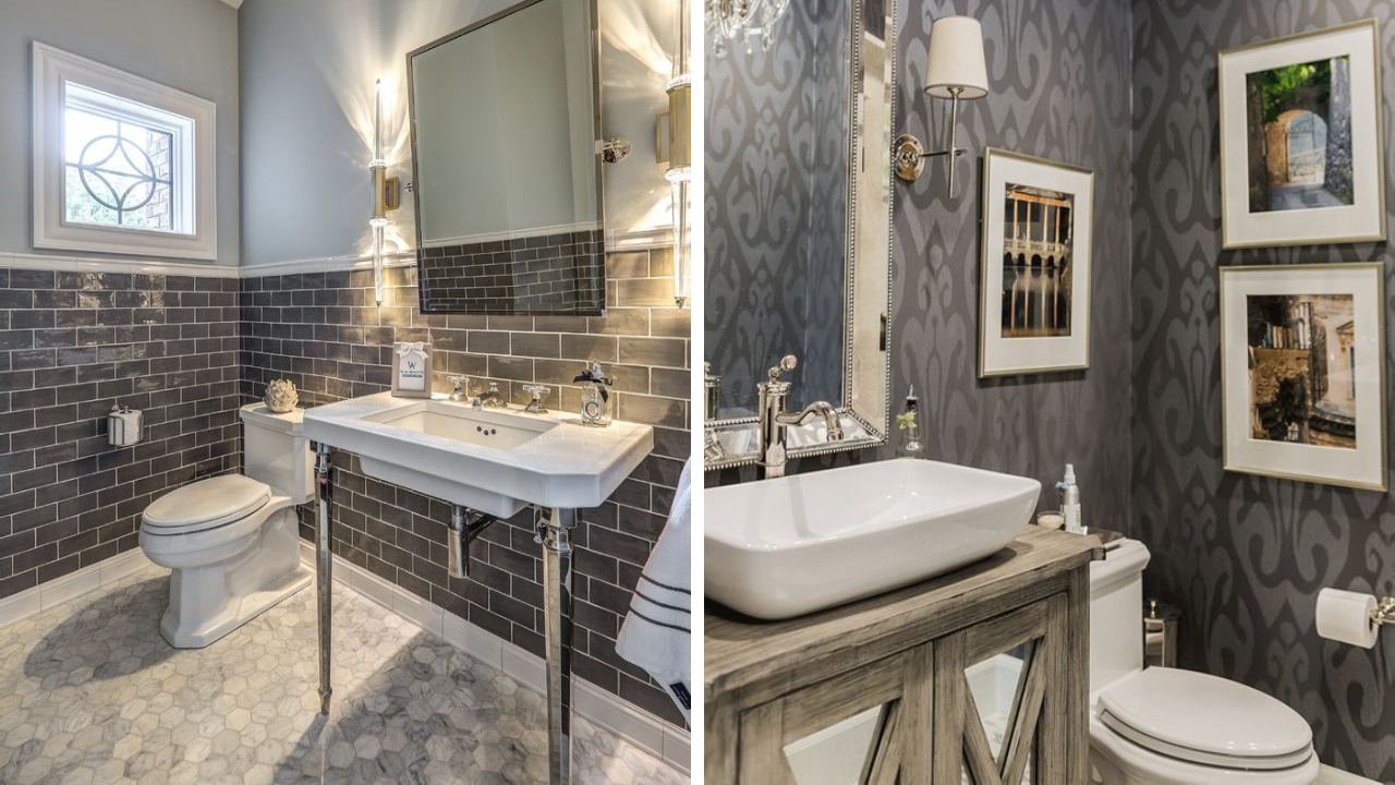 35 Gorgeous Powder Room Ideas to Impress Guests - Addicted To Organization
