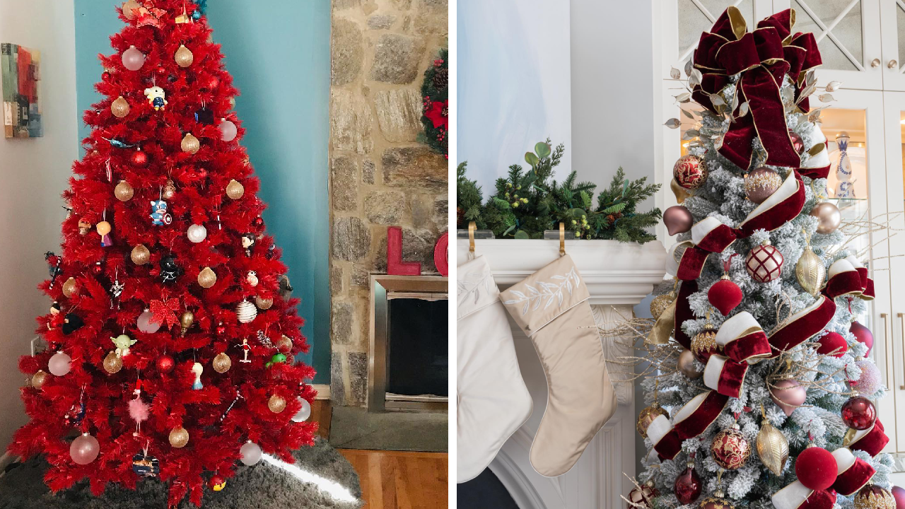 36 Red Christmas Tree Decoration Ideas for 2024 - Addicted To Organization