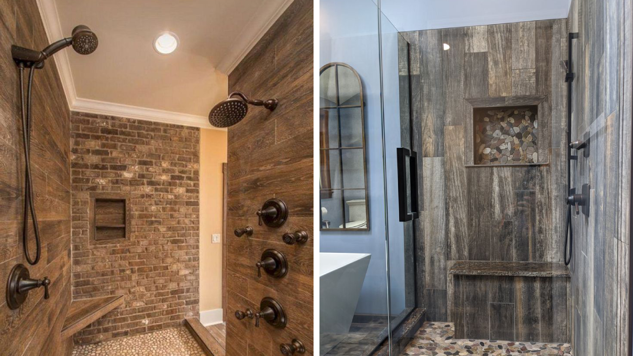 23 Beautiful Rustic Walk-In Shower Ideas for a Relaxing Escape ...