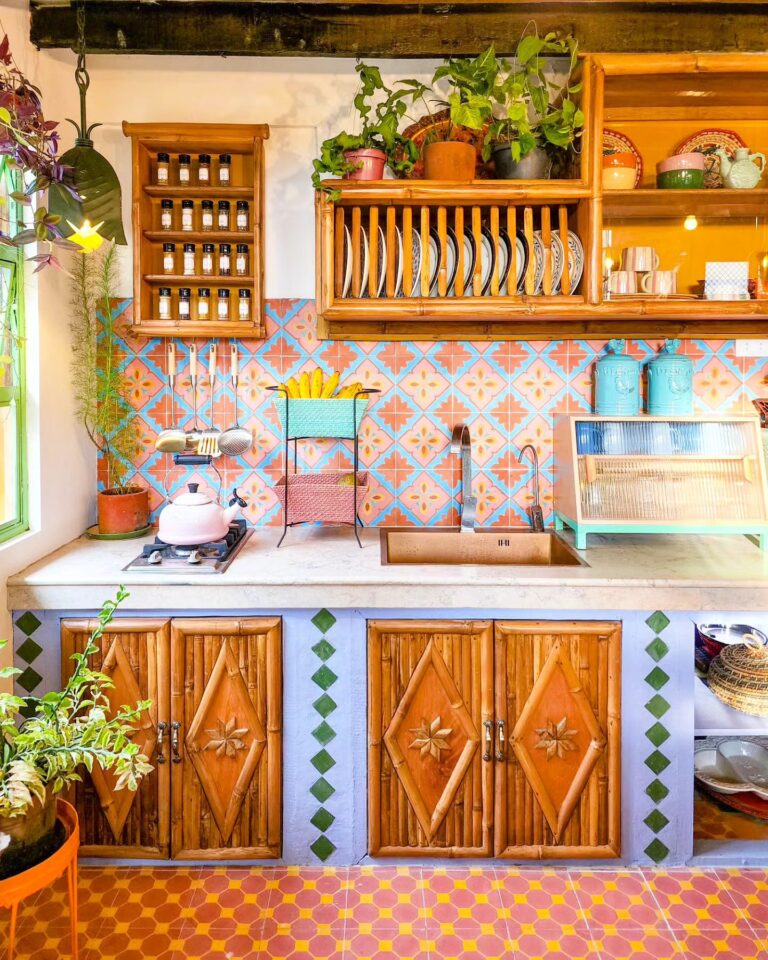46 Inspiring Boho Kitchen Decor Ideas to Try - Addicted To Organization