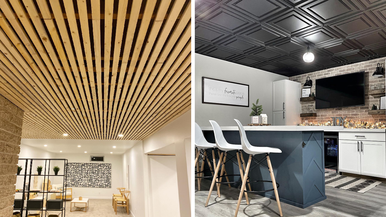 33 Trendy Basement Ceiling Ideas for a Stunning Finish - Addicted To ...