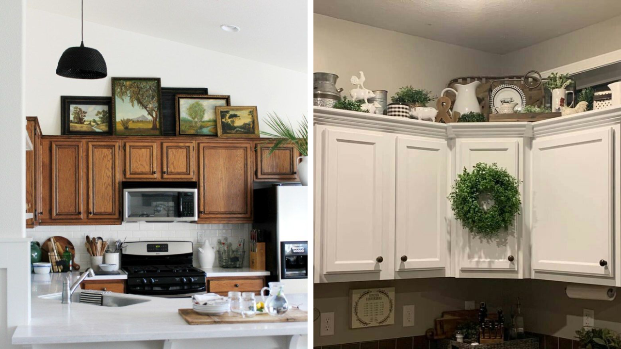 34 Trendy Above Kitchen Cabinet Decor Ideas to Try This Year - Addicted ...