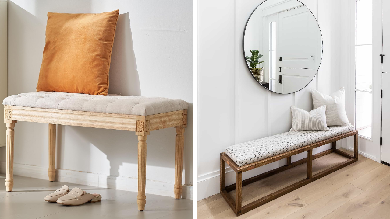 30 Entryway Bench Ideas for Stylish Storage - Addicted To Organization