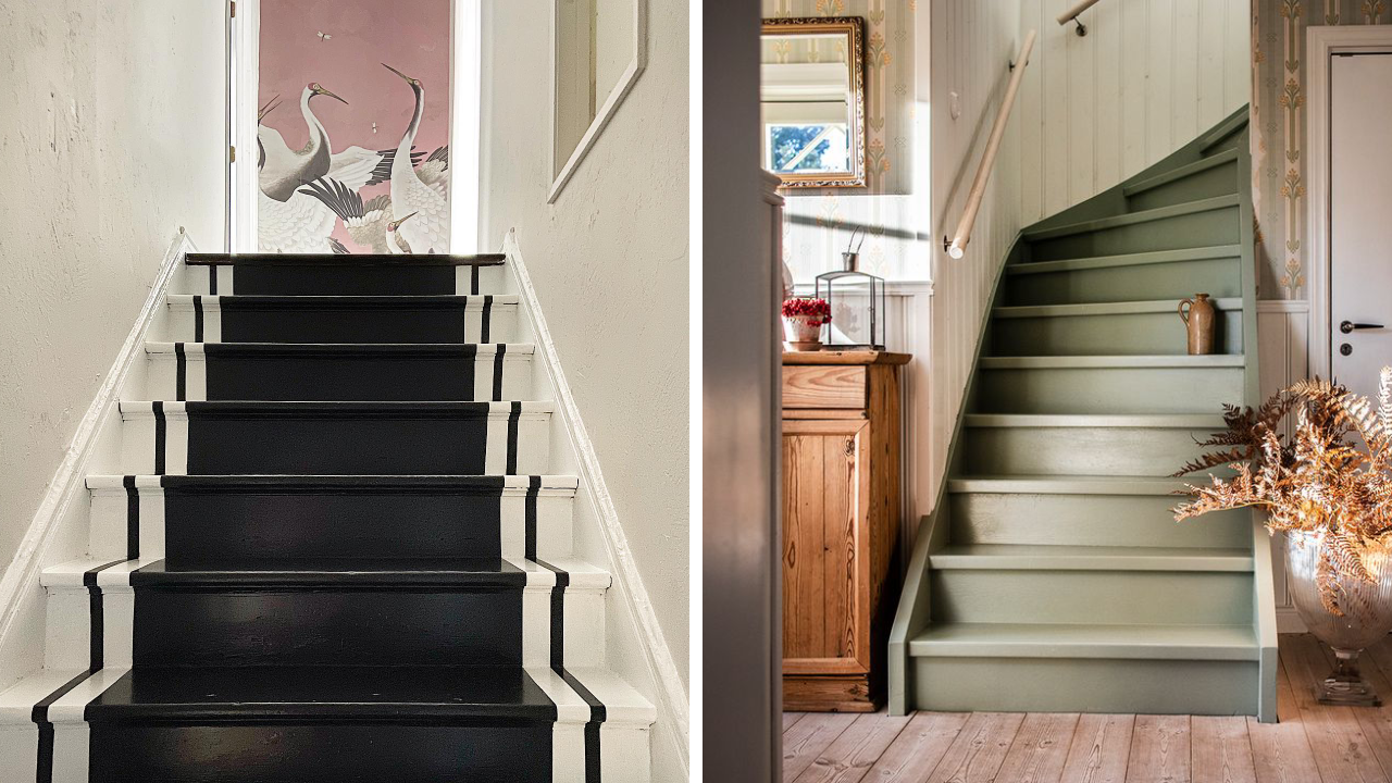 27 Gorgeous Painted Stairs Ideas to Try Now - Addicted To Organization