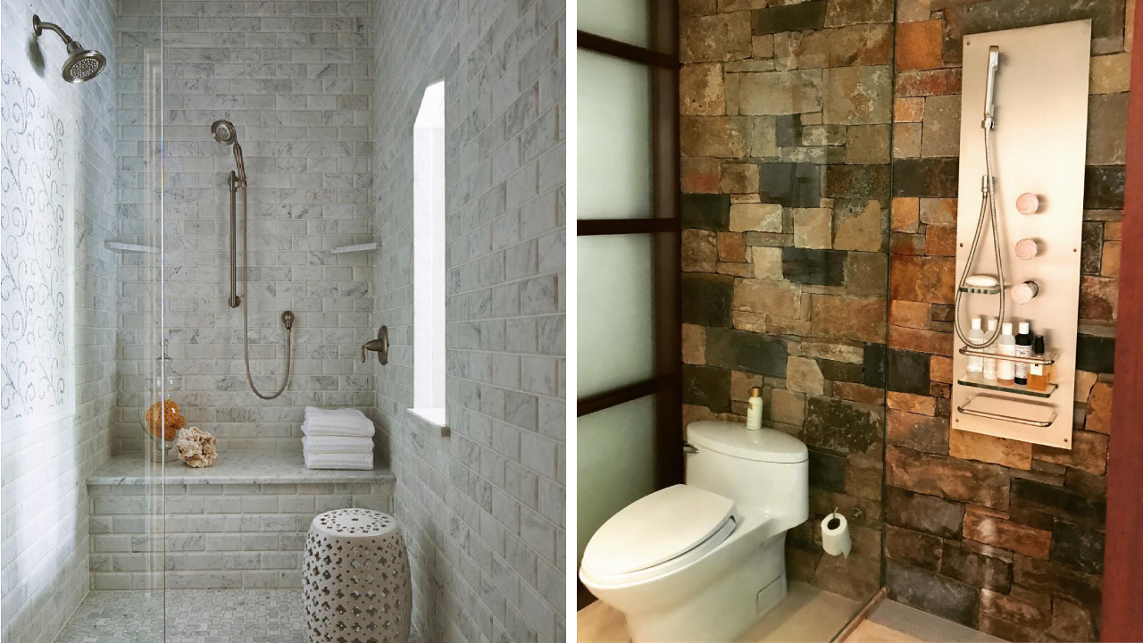 27 Stunning Stone Shower Ideas to Inspire - Addicted To Organization