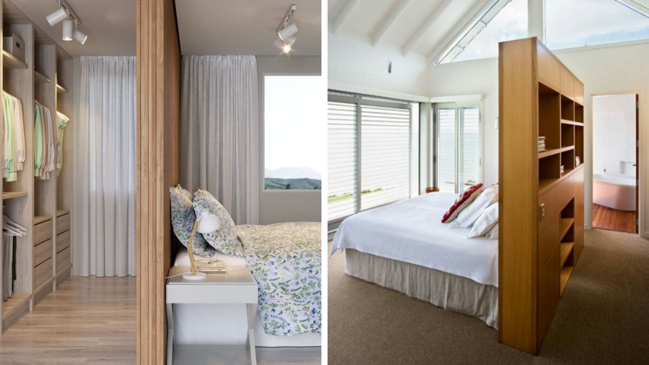 28 Stunning Walk In Wardrobe Behind Bed Ideas - Addicted To Organization