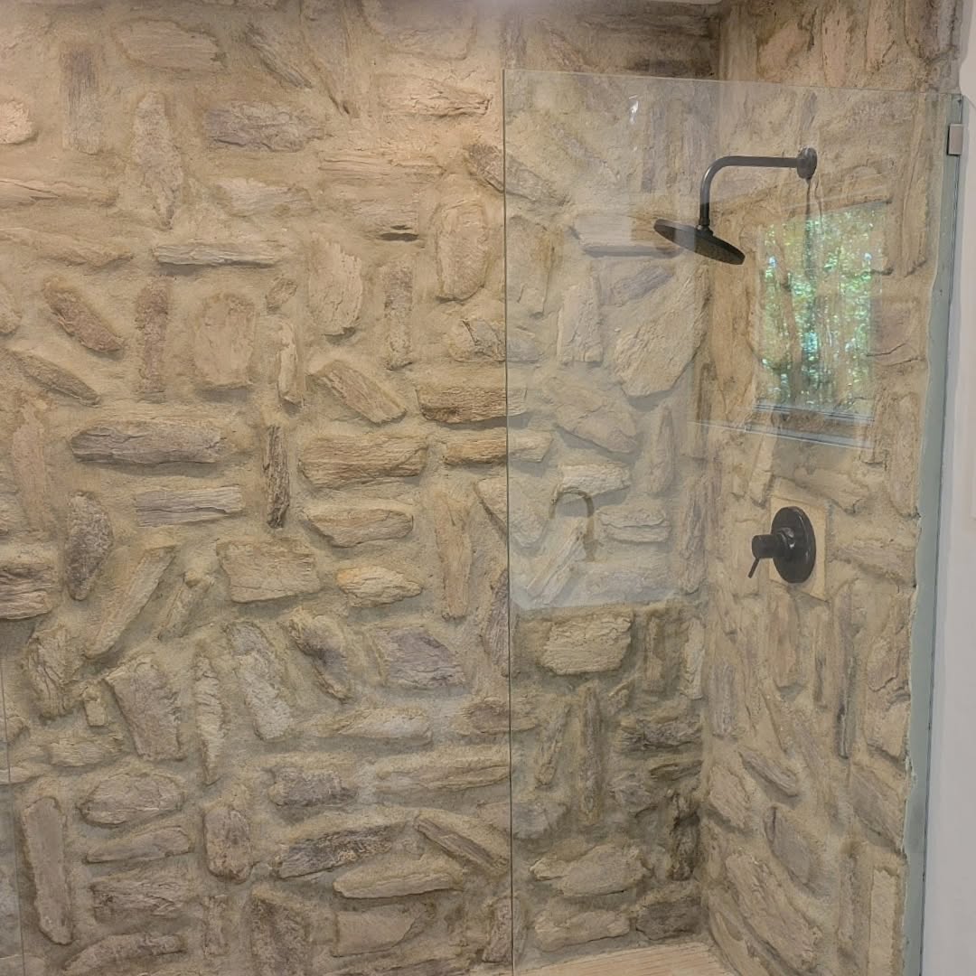 27 Stunning Stone Shower Ideas to Inspire - Addicted To Organization