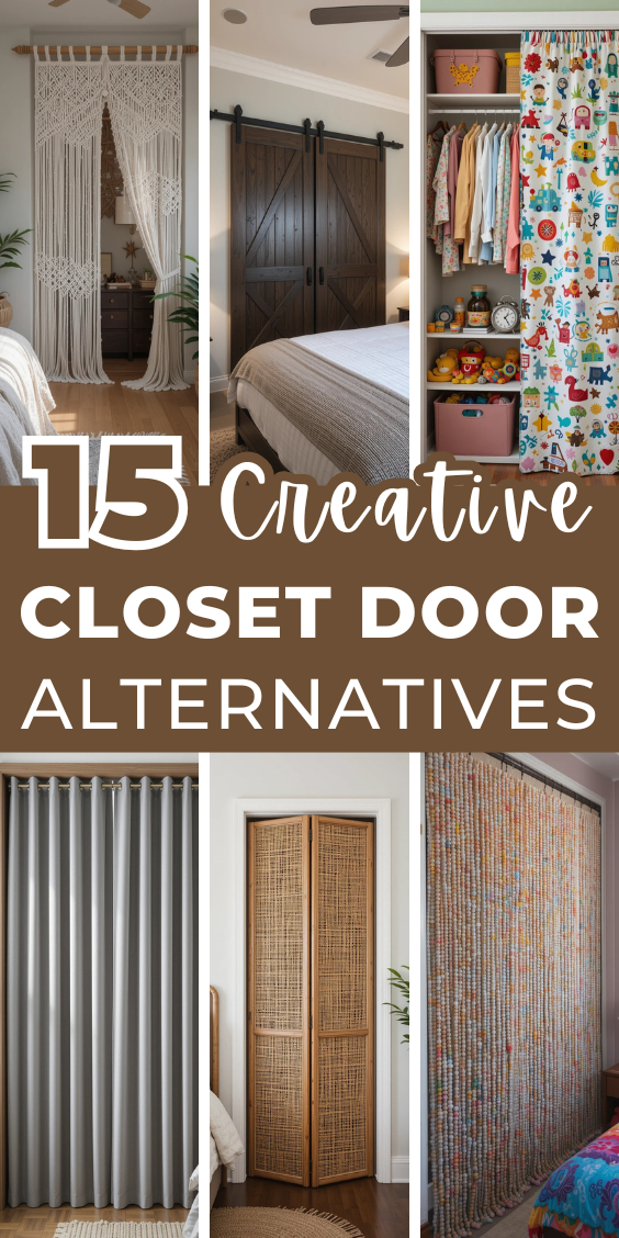 15 Creative Closet Door Alternatives for Bedrooms - Addicted To ...