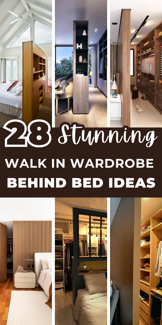 28 Stunning Walk In Wardrobe Behind Bed Ideas - Addicted To Organization