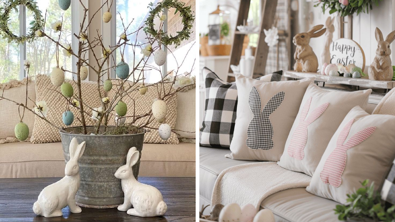31 Rustic Farmhouse Easter Decor Ideas That Wow - Addicted To Organization