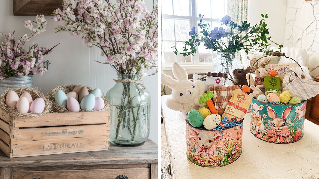 32 Adorable Vintage Easter Decorations - Addicted To Organization