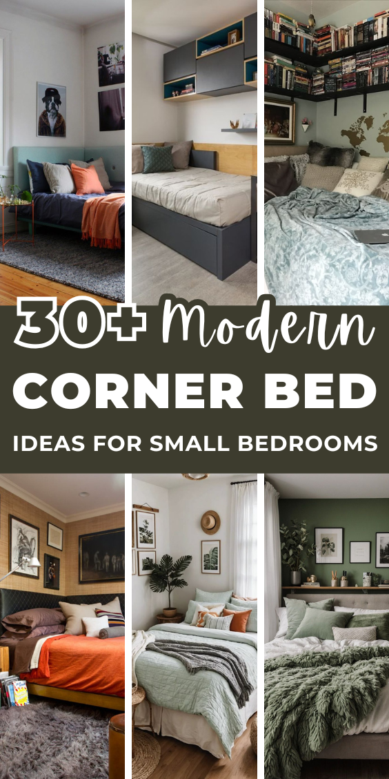 31 Cozy Corner Bed Ideas for Small Bedrooms - Addicted To Organization