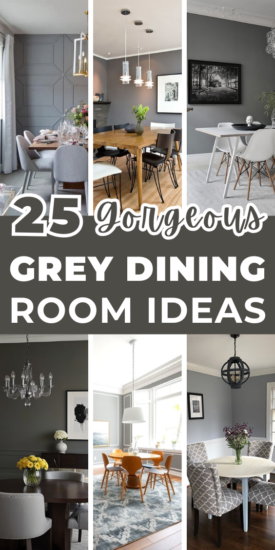 25 Grey Dining Room Ideas to Copy - Addicted To Organization