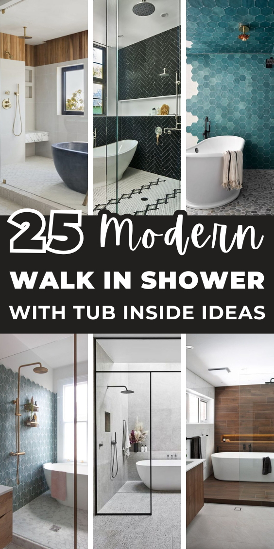 25 Modern Walk In Shower with Tub Inside Ideas - Addicted To Organization