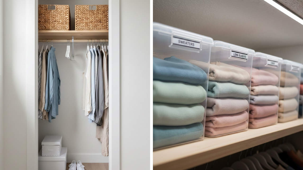 25 Genius Top of Closet Storage Ideas - Addicted To Organization
