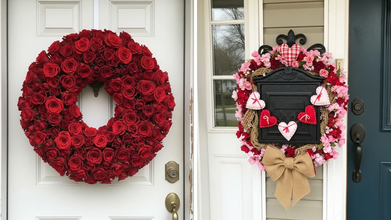 30 Beautiful Valentine Door Decoration Ideas - Addicted To Organization