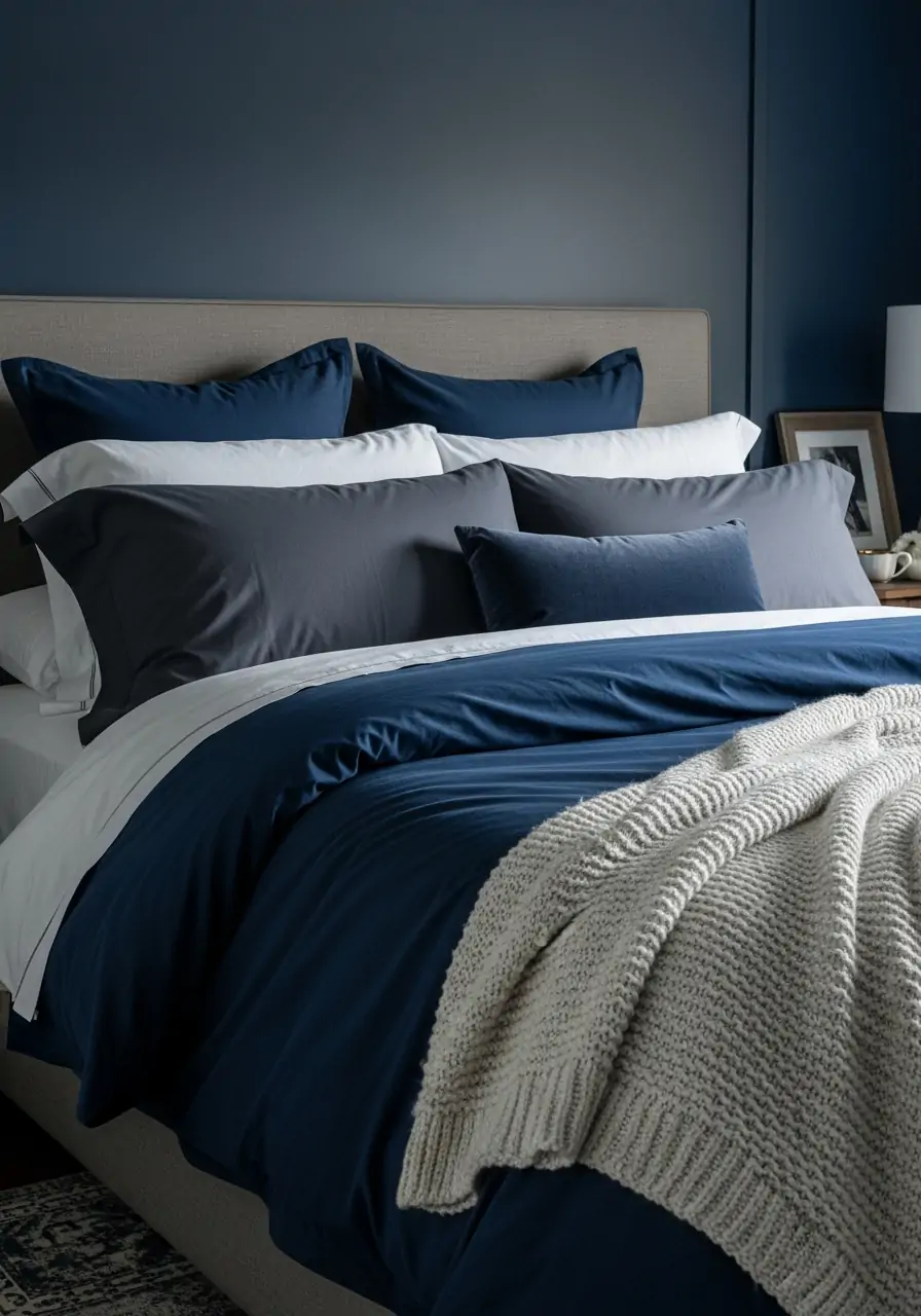 50 Dark blue bedroom ideas - Addicted To Organization