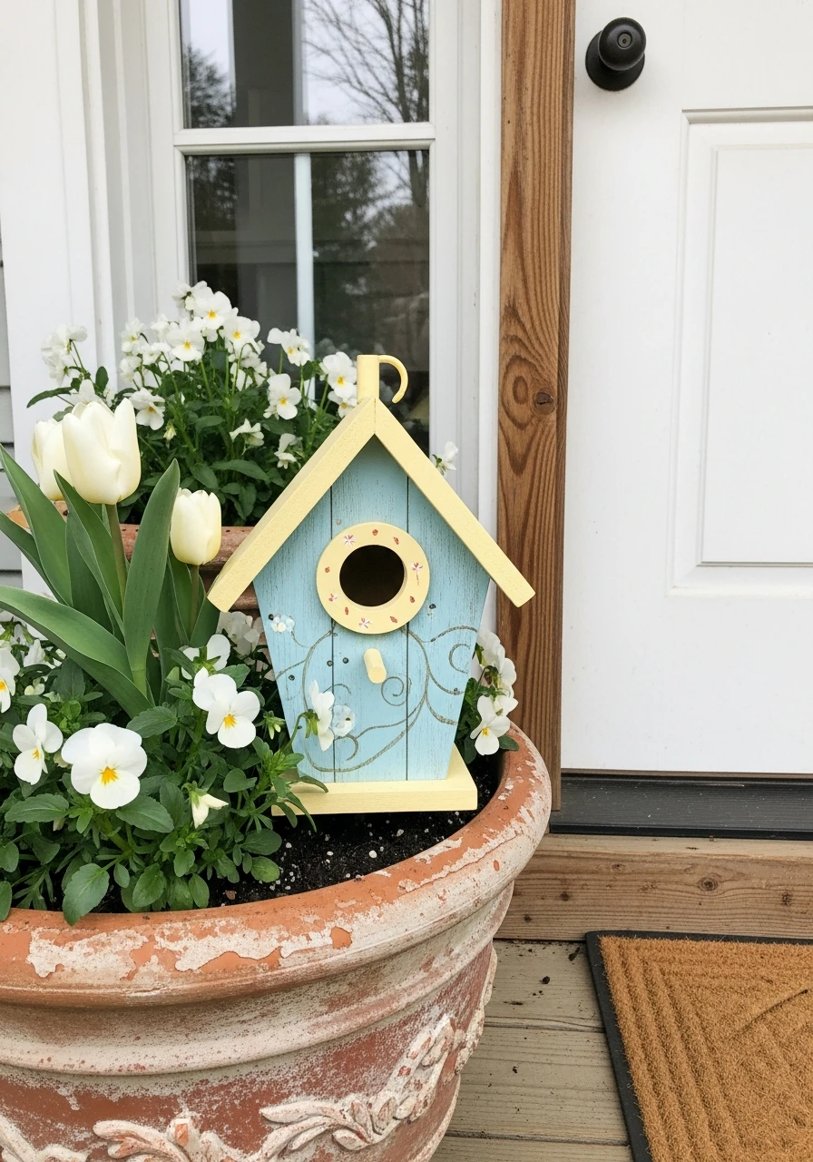 50 Spring Front Door Decor Ideas - Addicted To Organization