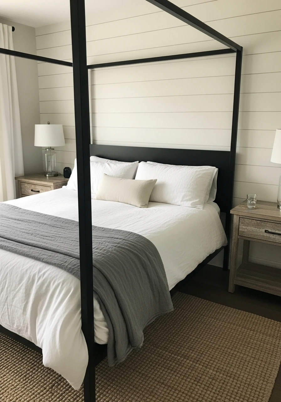 50 Modern Farmhouse Bedroom Ideas - Addicted To Organization