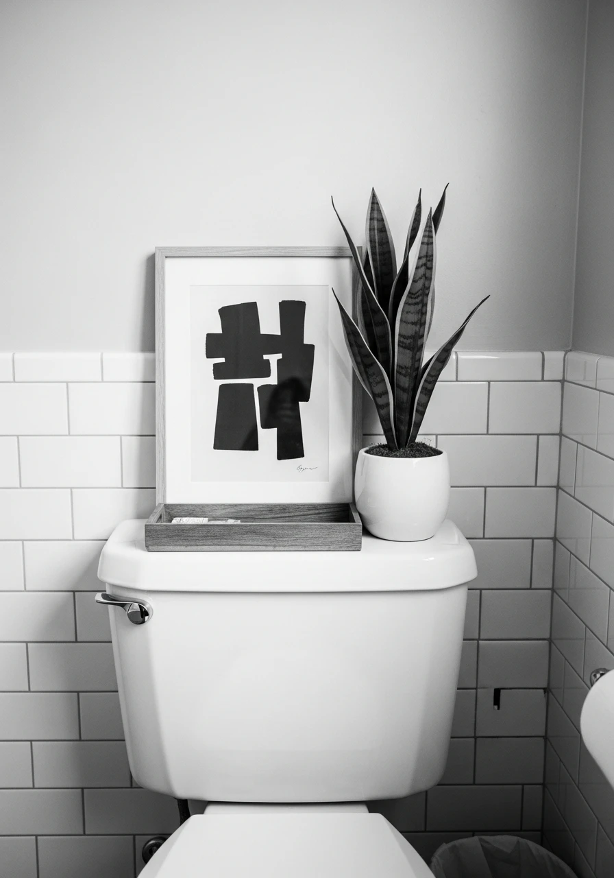 50 Back of Toilet Decor Ideas - Addicted To Organization