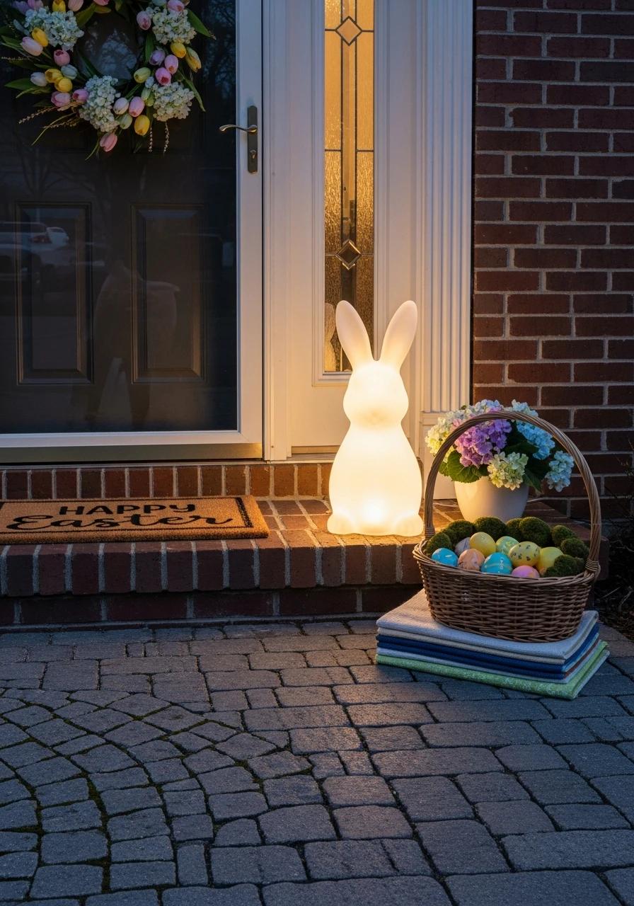 50 Easter Front Porch Decor Ideas - Addicted To Organization
