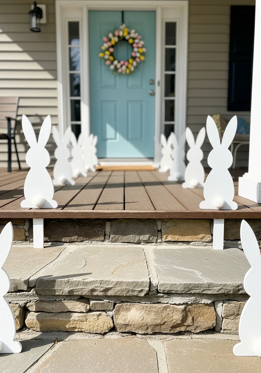 50 Easter Front Porch Decor Ideas - Addicted To Organization