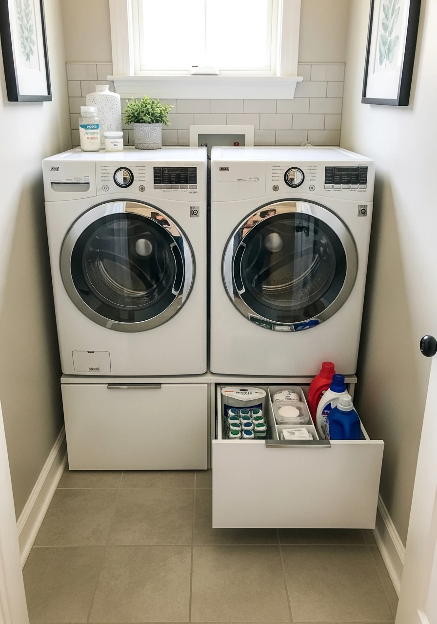 50 Narrow Laundry Room Ideas - Addicted To Organization