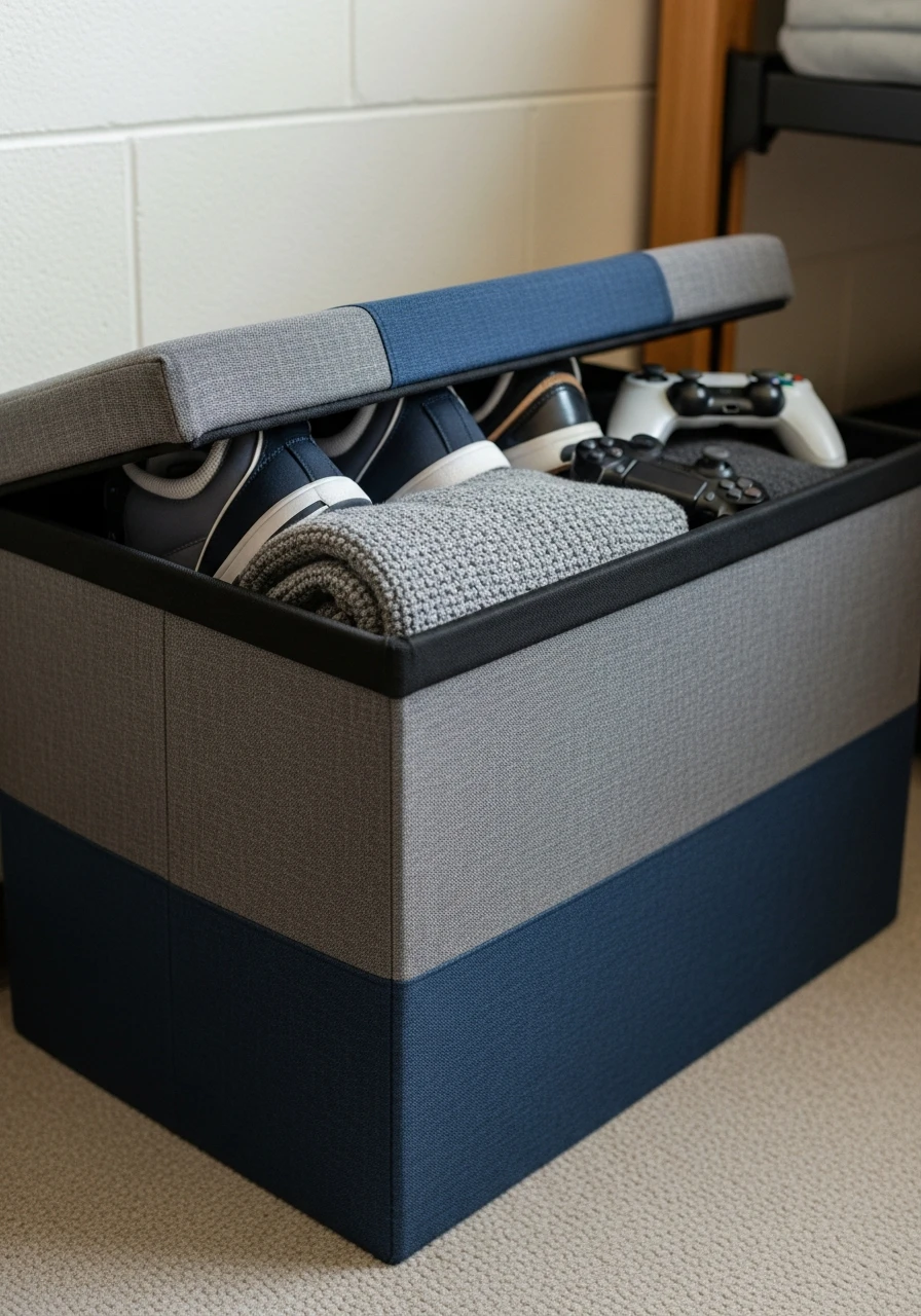 50 College Dorm Room Ideas for Guys - Addicted To Organization
