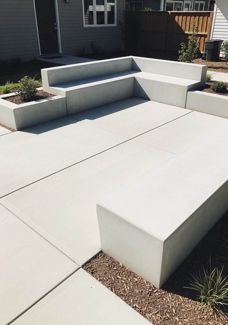 50 Concrete Patio Ideas - Addicted To Organization